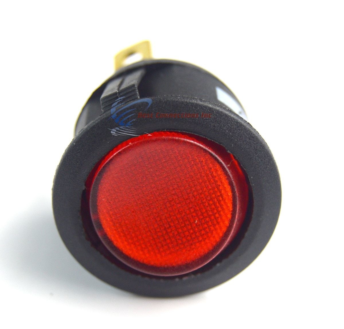 12 Volt Round 3 Prong Red LED Rocker Switch Car SPST Toggle Switch 12V ...