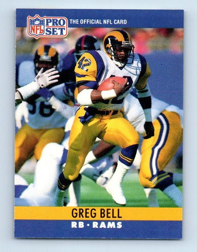 1990 Pro Set Greg Bell Los Angeles Rams #163 | eBay