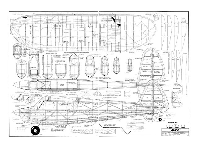 Dot I RC Sport Trainer 72" Wingspan RC Model Airplane Printed Plans ...