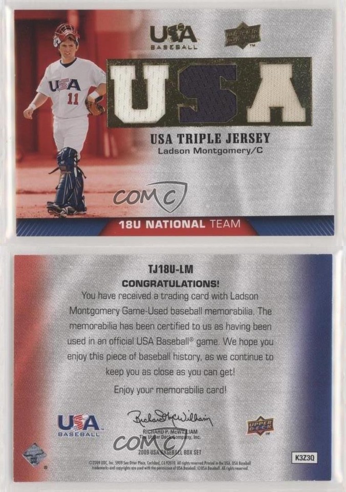 2009 USA Baseball Box Set Triple Jersey 18U National Team Ladson ...