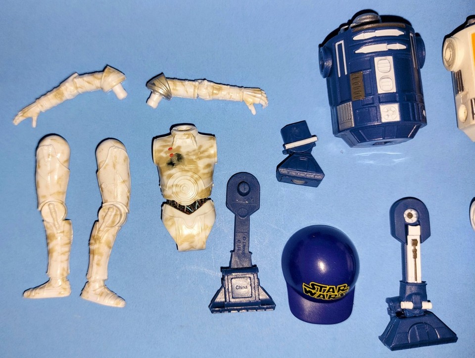Star Wars 3.75" Build A Droid Factory Action Figure Parts Lot Protocol ...