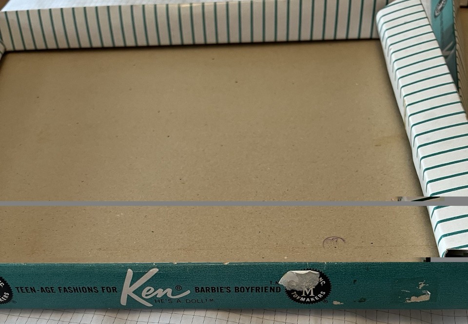 2 Vintage Turquoise Ken Fashion Empty Boxes One For 793 Dr Ken with ...