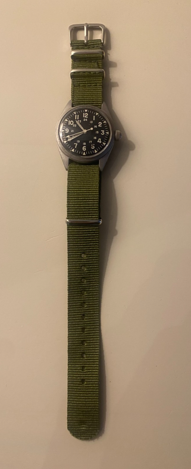 Benrus MIL-W-3818B DTU-2A/P Vietnam Era Military Field Wrist Watch ...