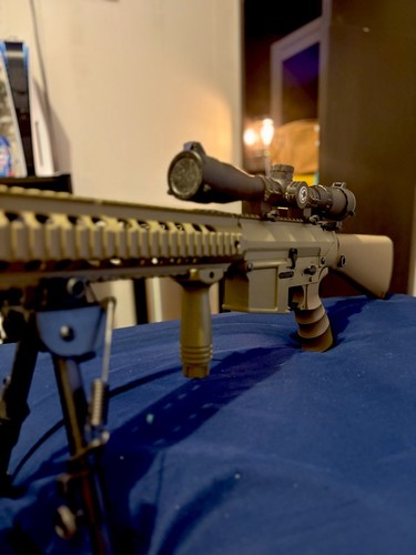 Full Metal Gearbox Matrix SR-25 Airsoft Rifle With Long Range Attachments. | eBay