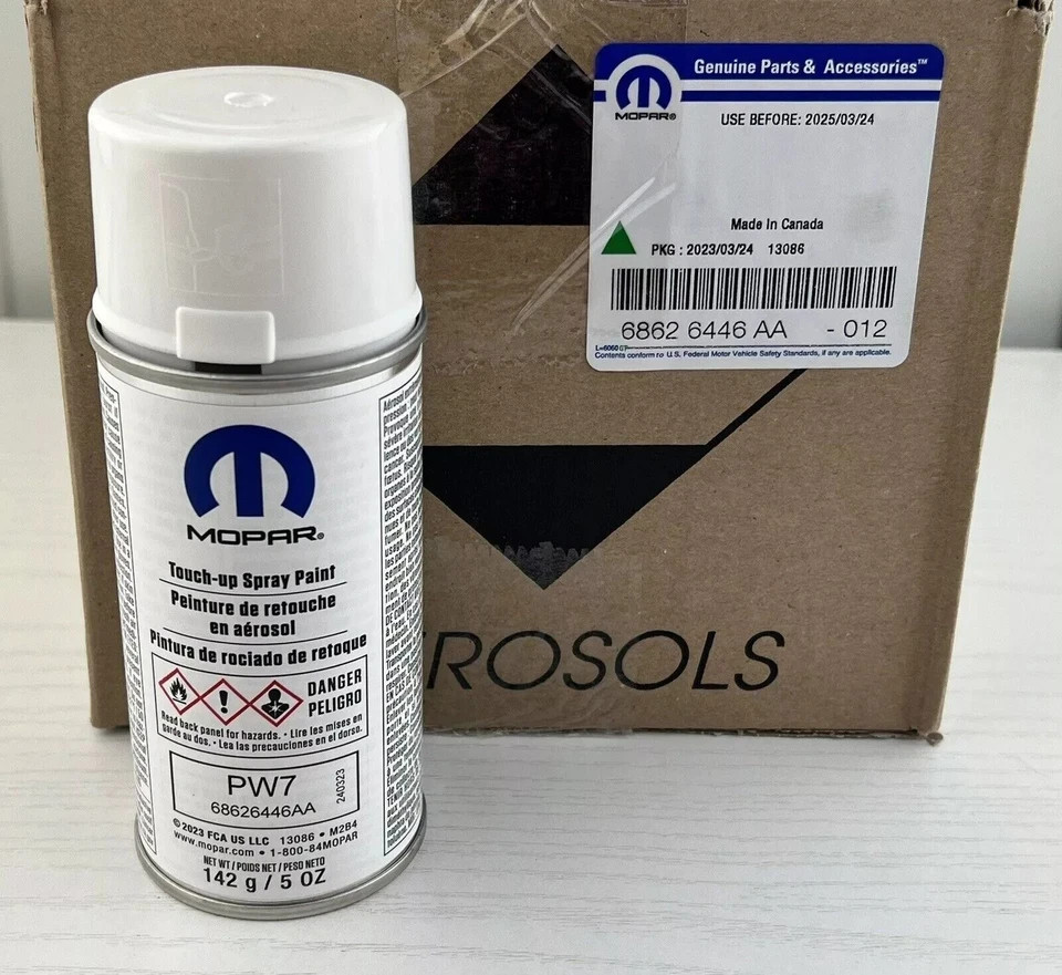 Mopar PW7 Bright White Touch-Up Aerosol Spray Paint – OEM 5 oz Can | eBay