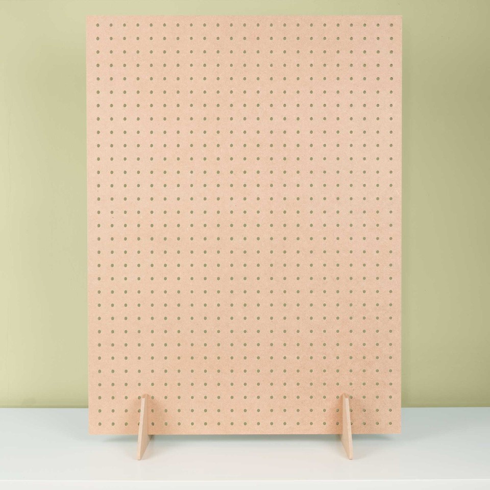 Freestanding Table Top Pegboard 800 x 600 mm with 25 mm Centres for ...