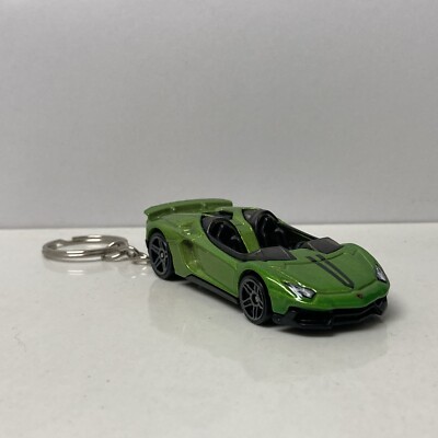 RARE KEY CHAIN GREEN LAMBORGHINI AVENTADOR J CUSTOM LIMITED EDITION ...