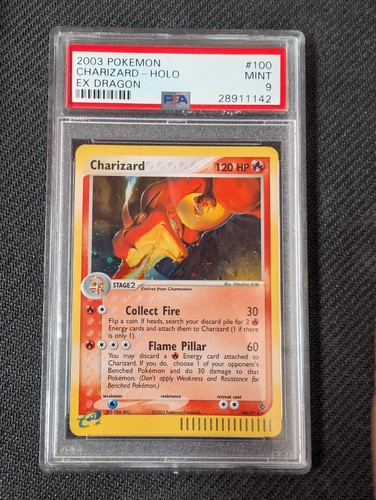 Pokemon Charizard Secret Rare Holo - EX Dragon 100/97 - PSA 9 MINT | eBay