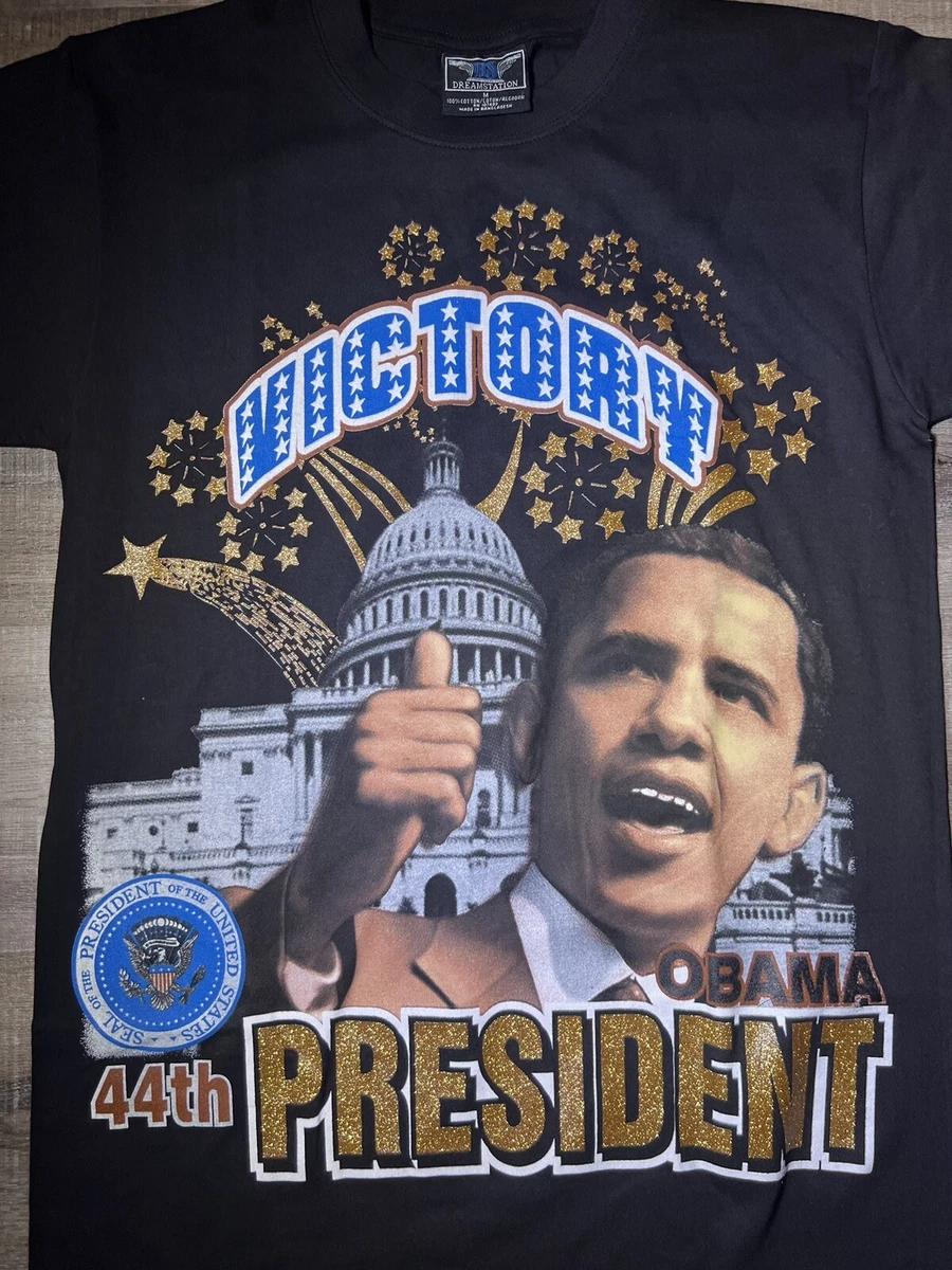Vintage Barack Obama Rap Tee T-Shirt Size 3XL President Y2K 海外 即決-