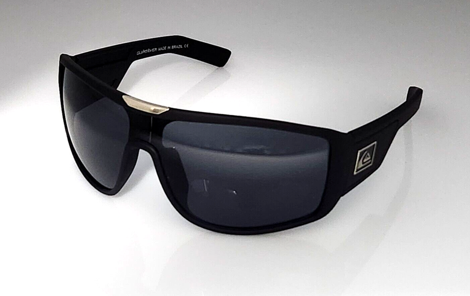 Quicksilver Sports Wrap Shield Sunglasses Black Frame Dark Smoke Single ...