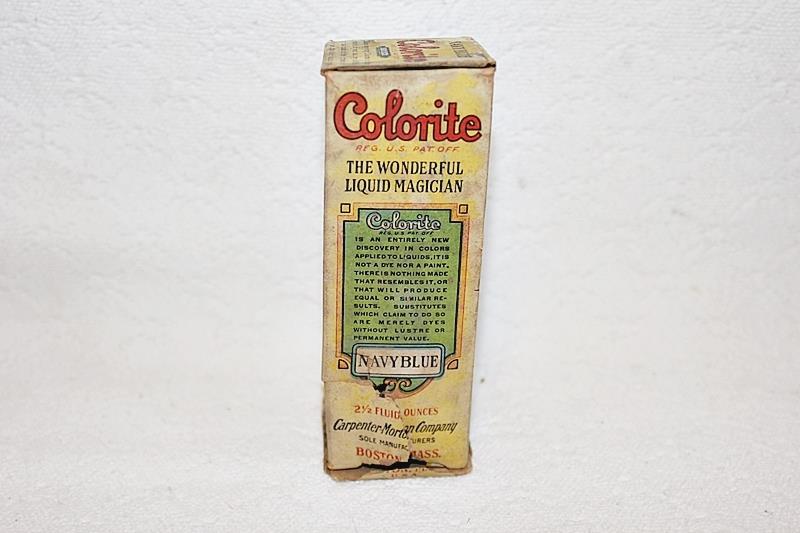 Vintage Advertising Packaging Colorite Coloring for Straw Hats-Navy ...