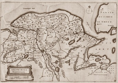 Groningen Friesland Lauwersoog Winsum Holland Card Map de La Feuille ...