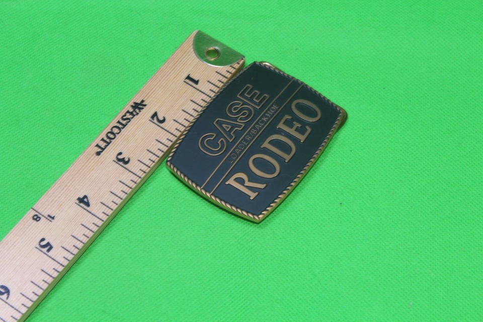 Case Rodeo Backhoe Loader Tractor Brass Black Inlay Belt Buckle ...