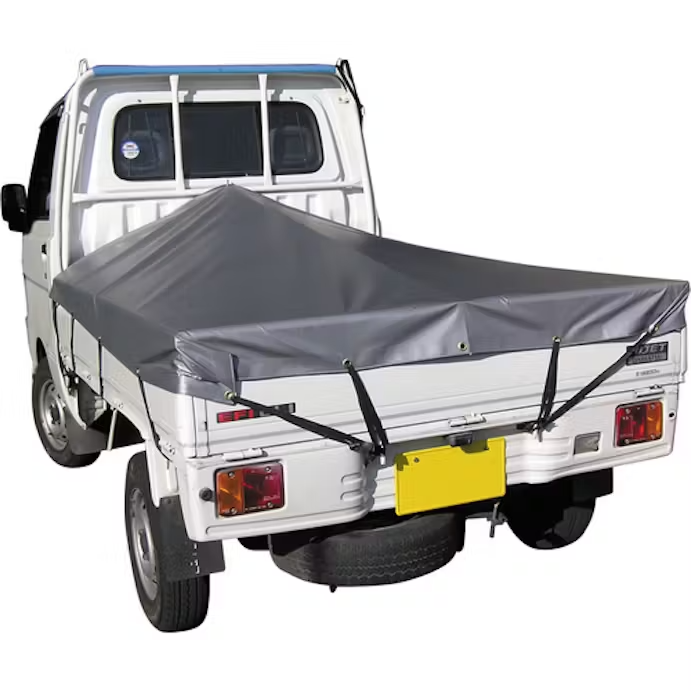 Tonneau Cover for Kei Mini Trucks with Ropes 6.9x5.9ft Silver JDM - NEW ...