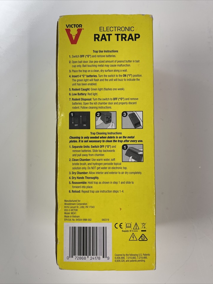 Victor No Touch Indoor Electronic Rat Trap (M241) 72868241789 | eBay