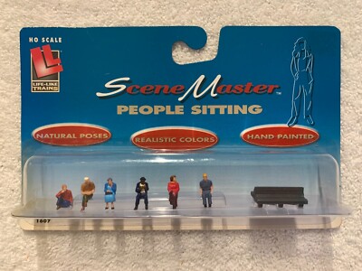 Life-Like Trains Scene Master HO Scale People Sitting #1607 | eBay
