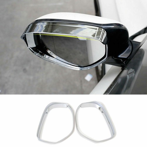 Chrome 2X Rearview Mirror Rain Eyebrow Cover For Mitsubishi Outlander ...