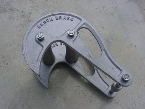 AKRON BRASS FIRE HOSE ROPE EDGE ROLLER FIREMAN FIRE DEPT FIREFIGHTER | eBay