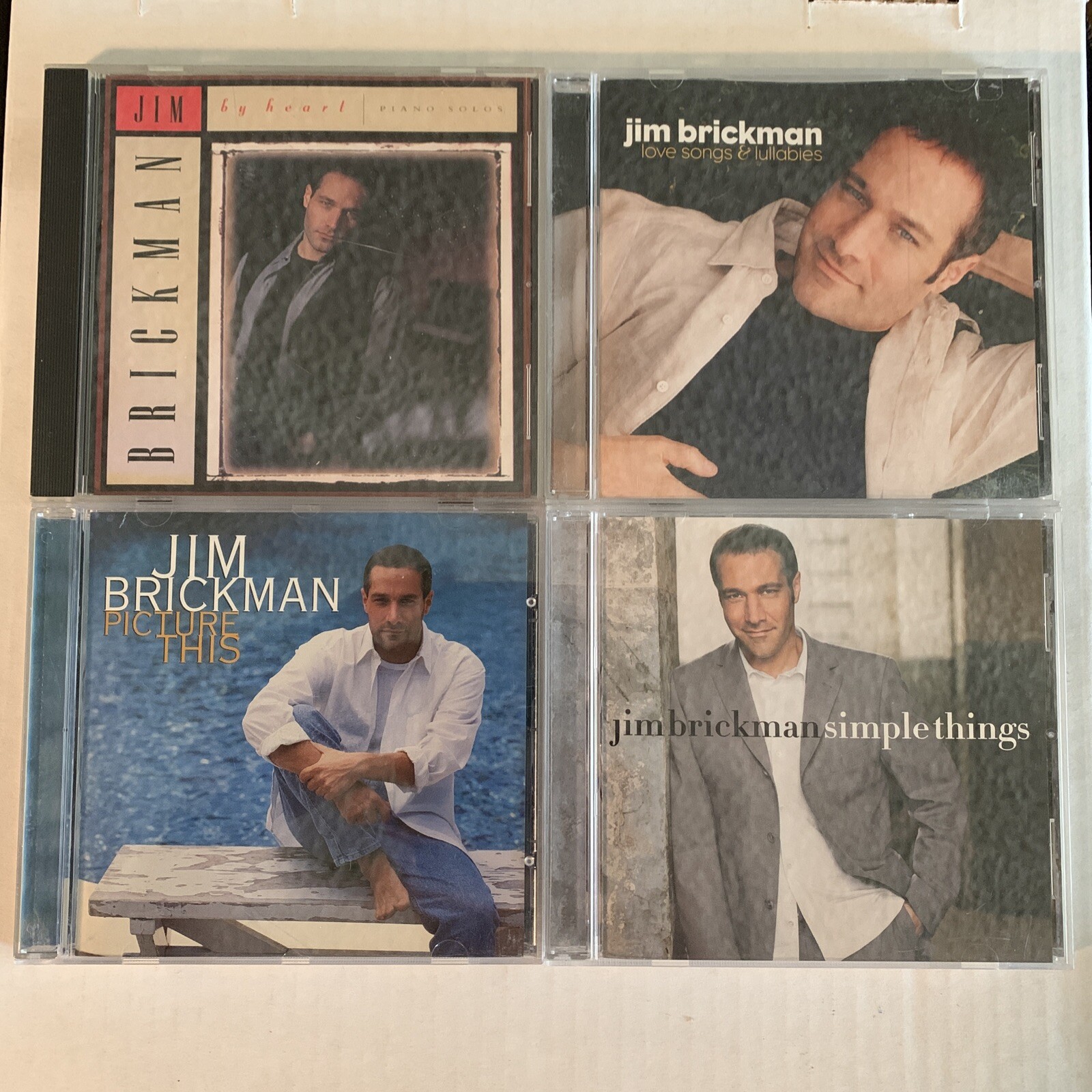 4 CD lot - JIM BRICKMAN Picture This, Simple Things, Love Songs & , By ...