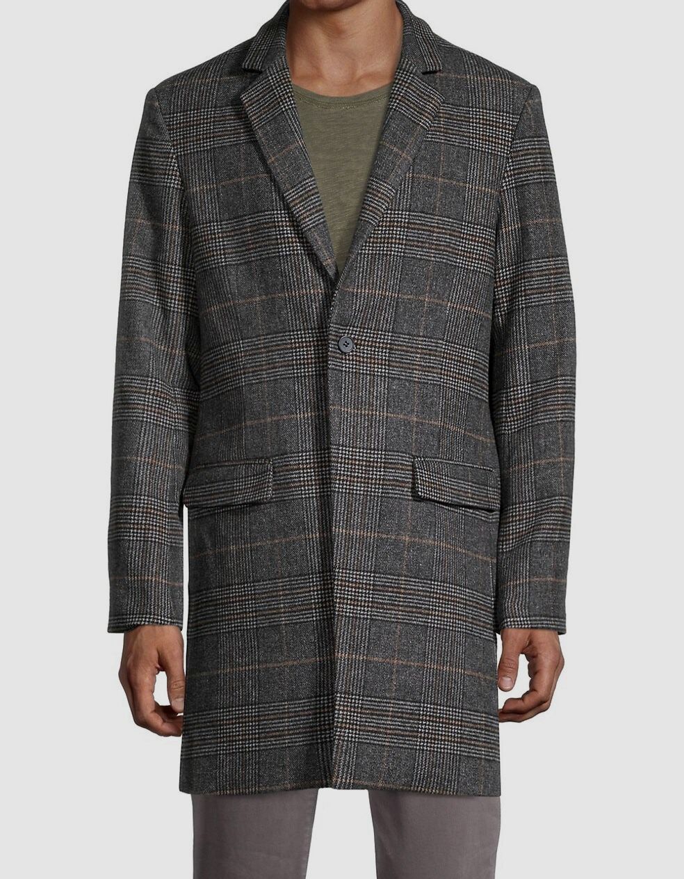 $325 Rails Men's Gray Lark Plaid Long Sport Coat Jacket Size M ...