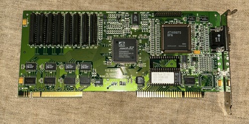 Vintage 1992 ATI Graphics Wonder VLB Graphics Card Mach32 113-19500-100 ...