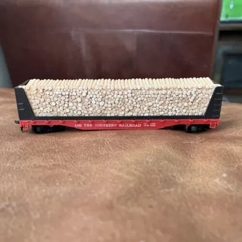 HO Scale The Southern Railroad 4365 Pulpwood Lumber Freight Train Car ...