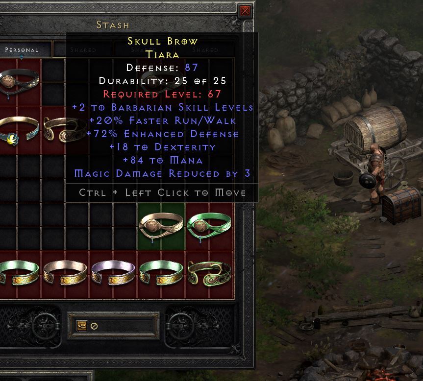 Diablo 2: Resurrected PC 💥 NL Softcore D2R 💥 Barb Circlet 2/20frw/18dex ...