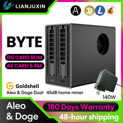 Goldshell BYTE Aleo & Doge coin Miner home miner ship on end of April With PSU | eBay