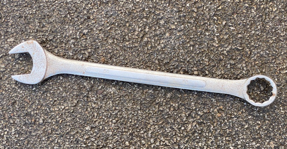 Large 50mm Combination Spanner Wrench Mechanics Engineers Tool | eBay UK