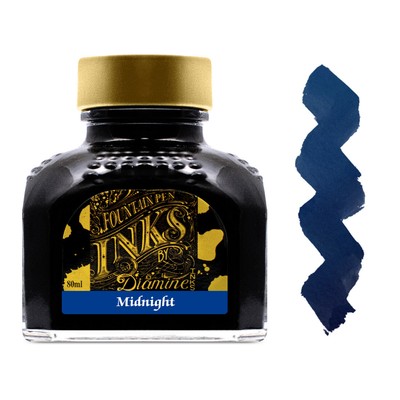 Diamine Ink Bottle 80ml - Midnight - NEW | eBay