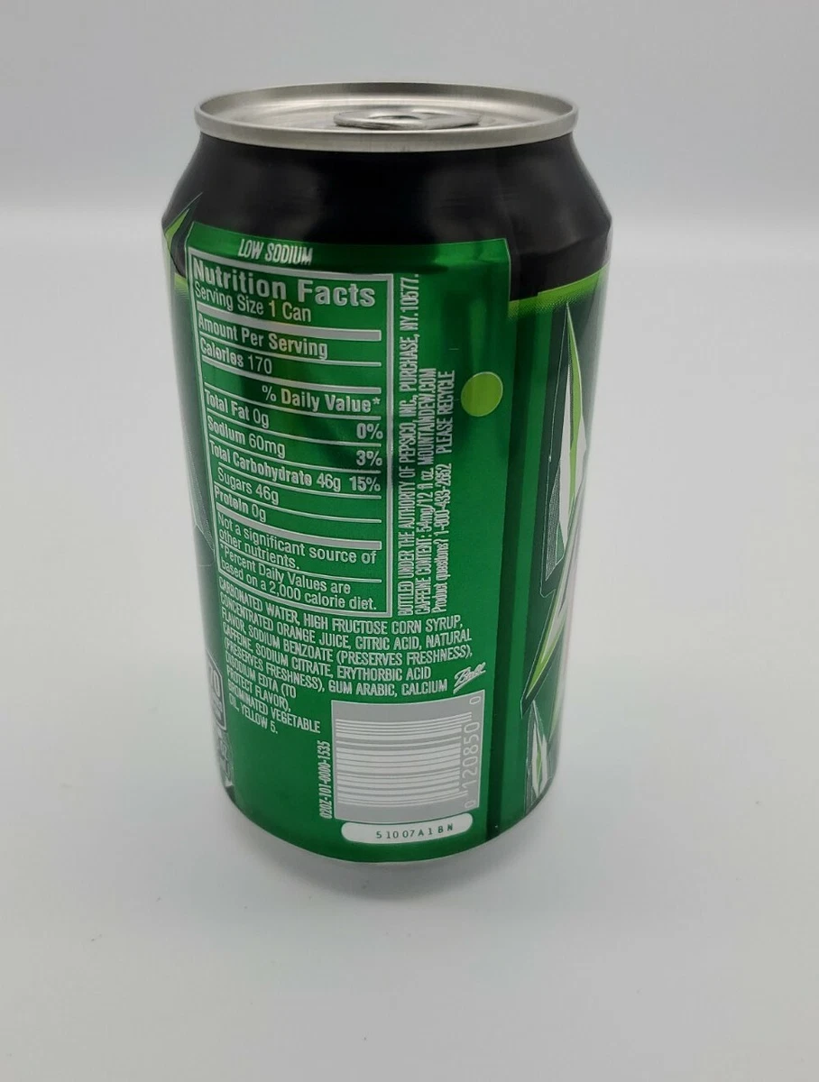 Mountain Dew Can Label