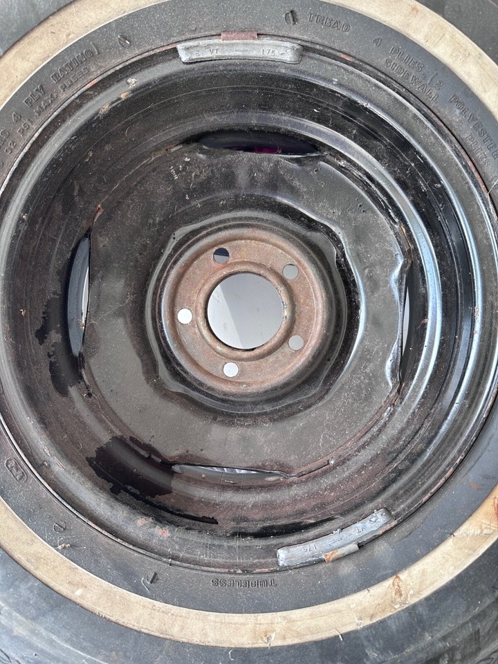 Vintage G78- 14 Steel Wheel with a Goodyear Polyglas tire | eBay