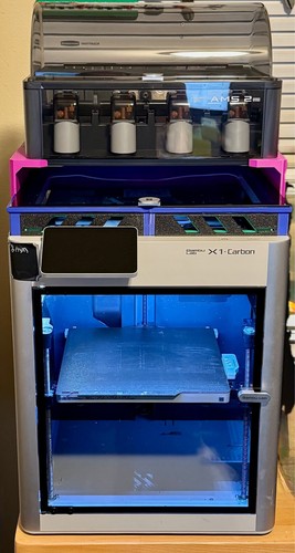 Bambu Lab X1C 3D Printer + AMS Pro2 + E3D High FLow bundle - Used - No ...