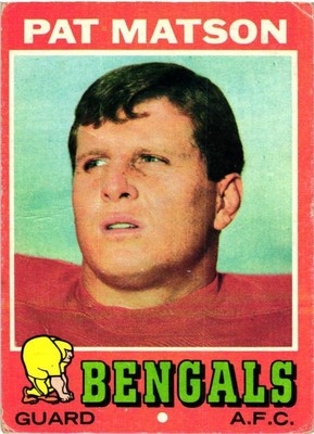 PAT MATSON 1971 Topps Football #72 FREE SHIPPING B7R3S2P19 | eBay