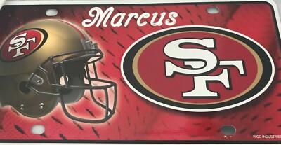 San Francisco 49ers License Plate Engraved NFL Personalized SF 49ers ...