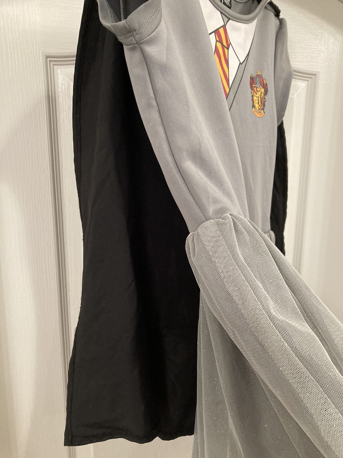 Harry Potter Girls Gryffindor Costume Dress With Cape… - Gem