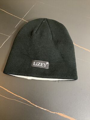 Lizey Black Reversible Beanie Unisex | eBay