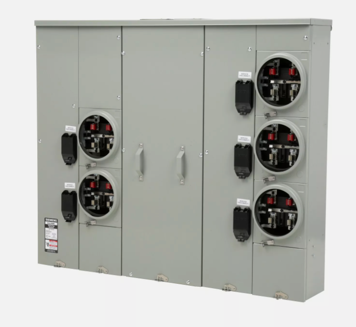 Siemens WP6512 5-Gang 600A 225 Amp RING-TYPE UNI-PAK Meter Socket | eBay