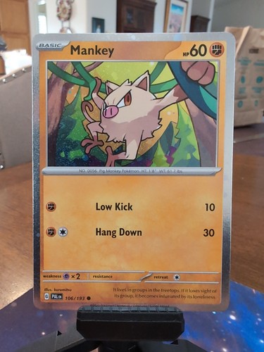 Pokémon TCG Mankey Paldea Evolved Promo 106/193 Cosmos Holo LP | eBay