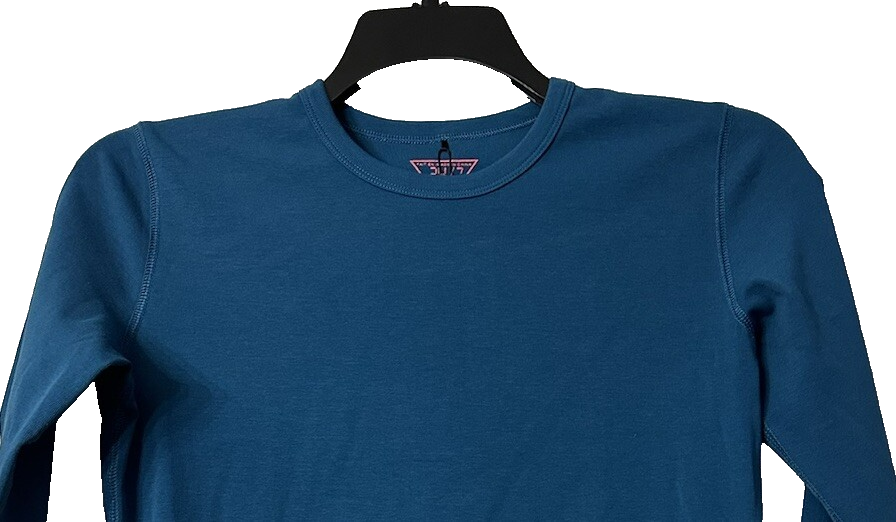NWT 24/7 Womens Basic 3/4 Sleeve Teal Stretch Top Blouse Shirt Size L ...