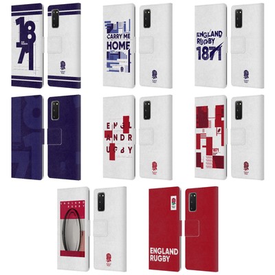 OFFICIAL ENGLAND RUGBY UNION FIRST XV LEATHER BOOK CASE FOR SAMSUNG ...