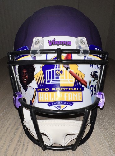 Vikings Randy Moss Autographed Full Size Custom Speed Helmet - Beckett ...