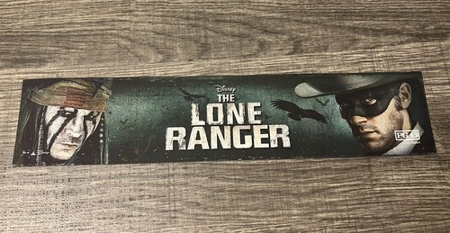 2013 The Lone Ranger Disney Movie Theater Mylar Poster 2”x12” Johnny ...