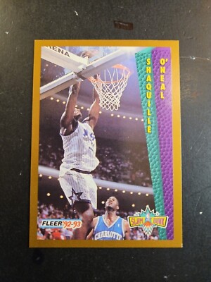 92-93 FLEER SLAM DUNK Shaquille O'Neal Rookie Card #298, SHAQ RC(g3) | eBay
