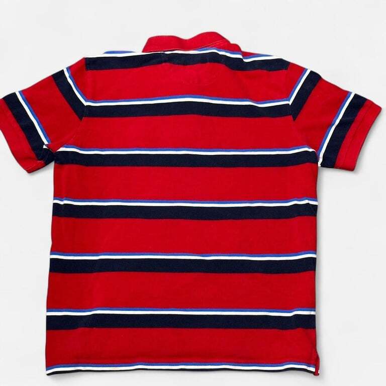 Vintage red blue white stripped chaps polo | eBay