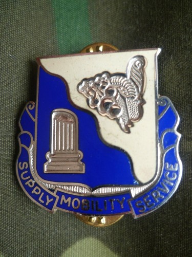 US ARMY 501st SUPPORT BATTALION~METAL ENAMEL CREST-D.U.I.~ | eBay