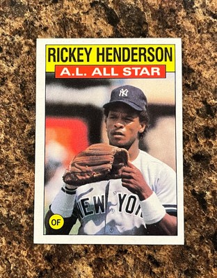 Rickey Henderson 1986 Topps #716 A.L. All-Star EX | eBay
