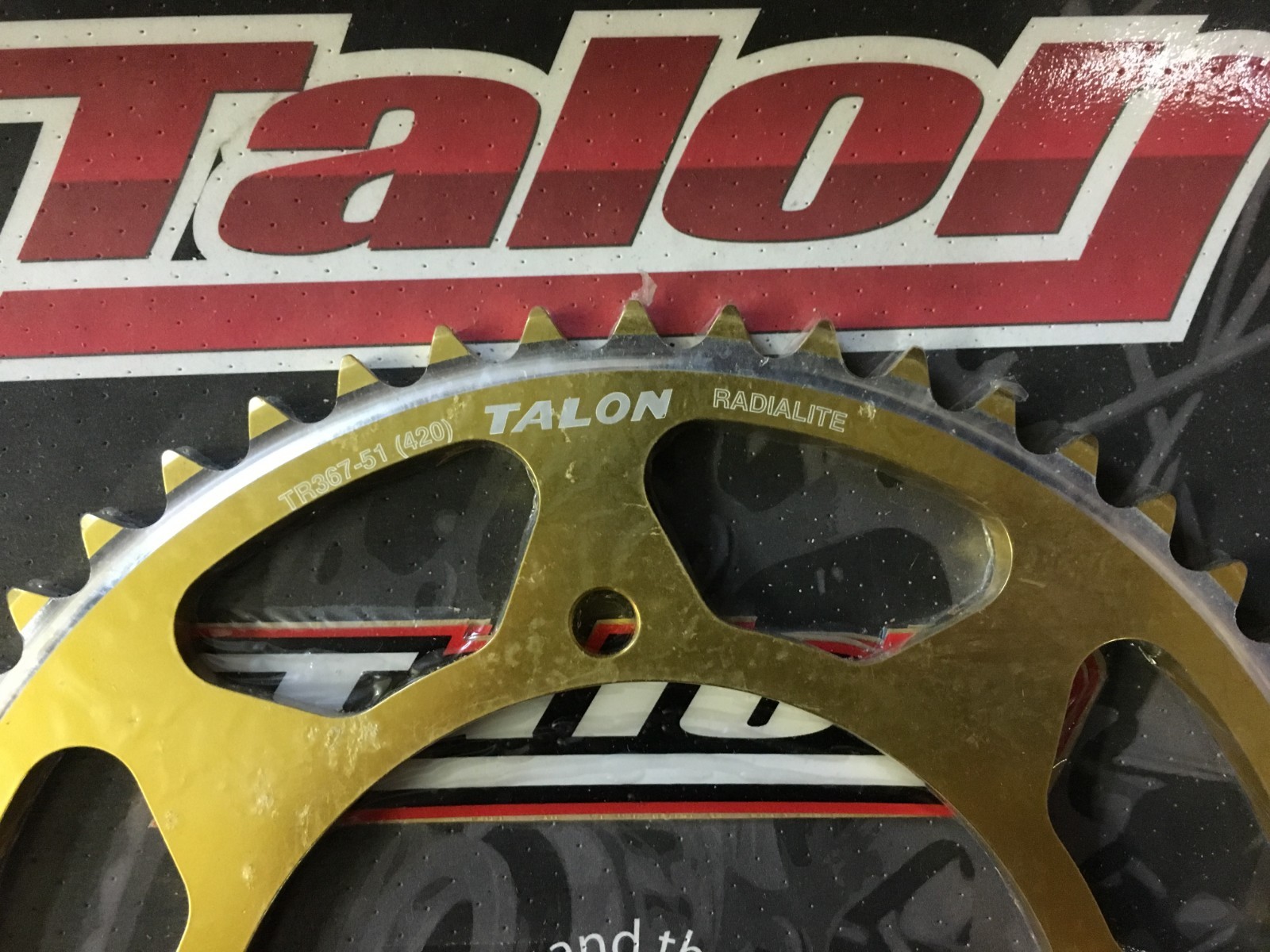 TALON Rear Sprocket, TR367-51T-(420) Radialite, Kawasaki KX65 1999-2012 ...