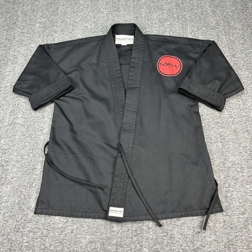 Macho Kids Unisex Martial Arts Top 1/150 Black Red Belt Cotton ...