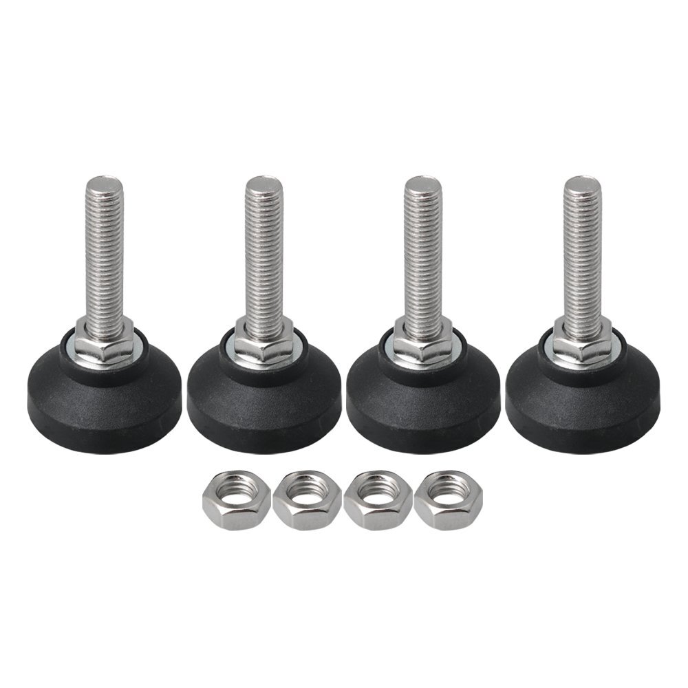 4pcs M12 Adjustable Lathe Leg Furniture Leveling Feet Fixed for Machine ...